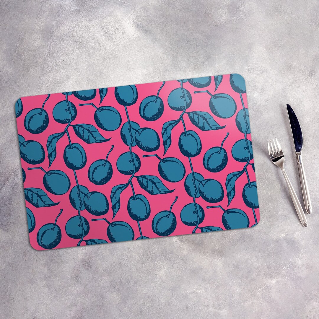 Aesthetic, Crazy Peaches, Pink, Table Mat, Modern Kitchen Decor ...