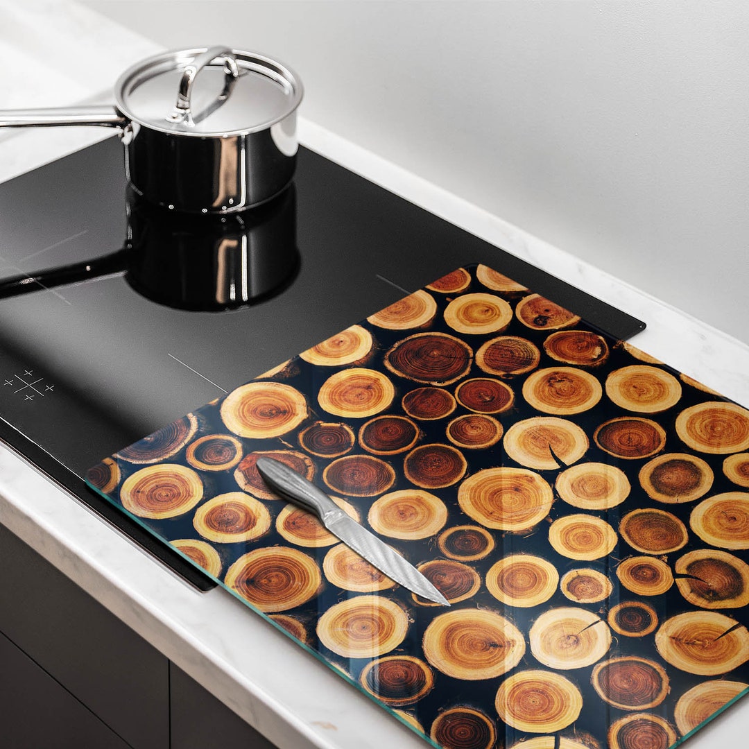 Wooden Stumps of Trees Tempered Glass Splashback, Stove Glass ...