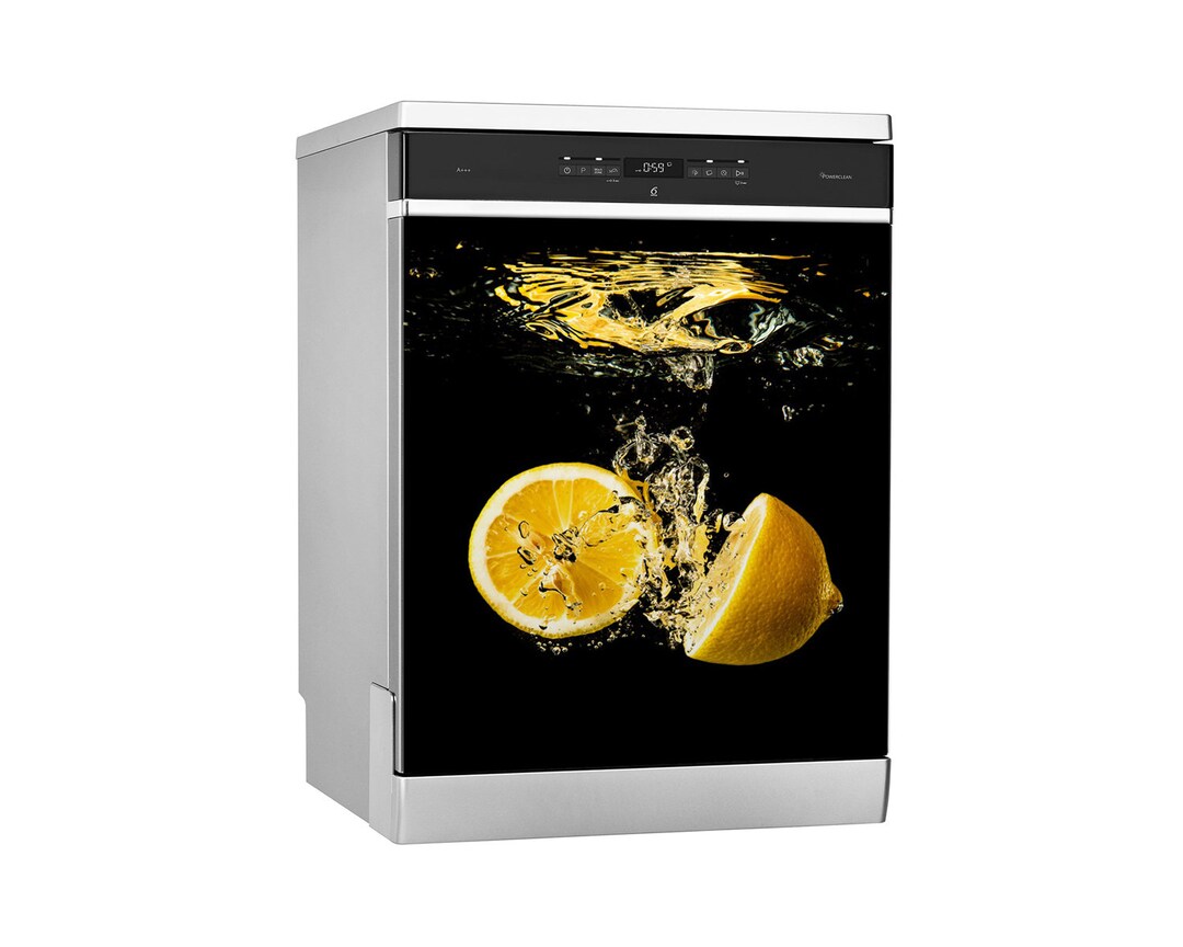 Dishwasher Wrap, Lemon Slices, Magnetic Dishwasher Decal, Removable ...