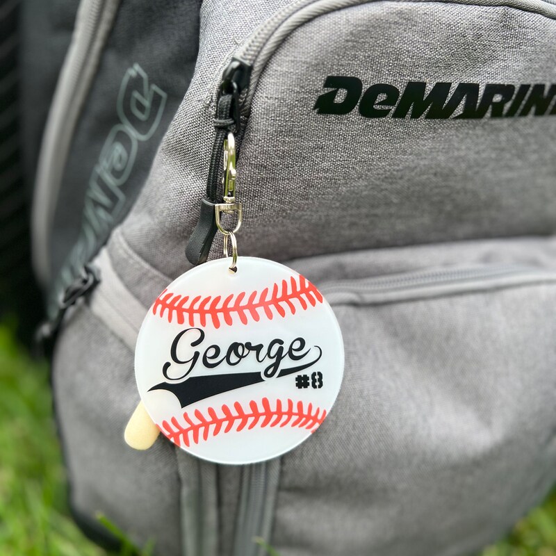 Baseball Keychain - Etsy