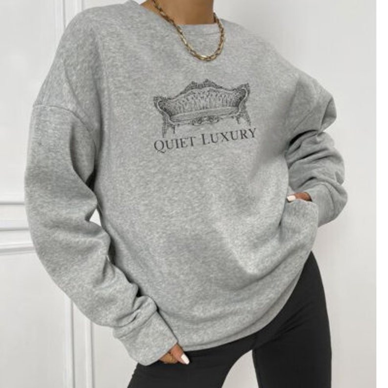 Quiet Luxury Sweatshirt L Old Money Aesthetic L Classy Comfort L ...