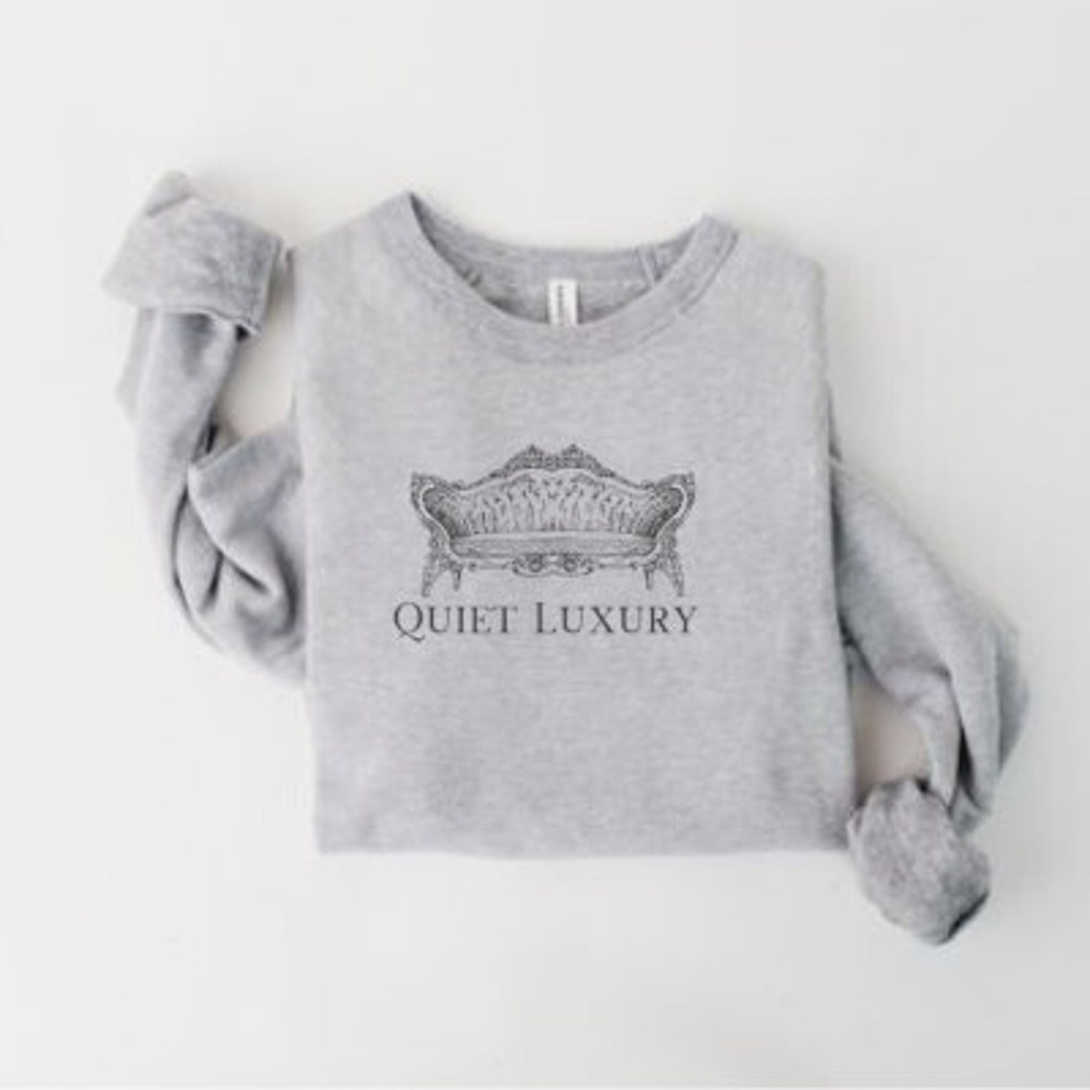 Quiet Luxury Sweatshirt L Old Money Aesthetic L Classy Comfort L ...