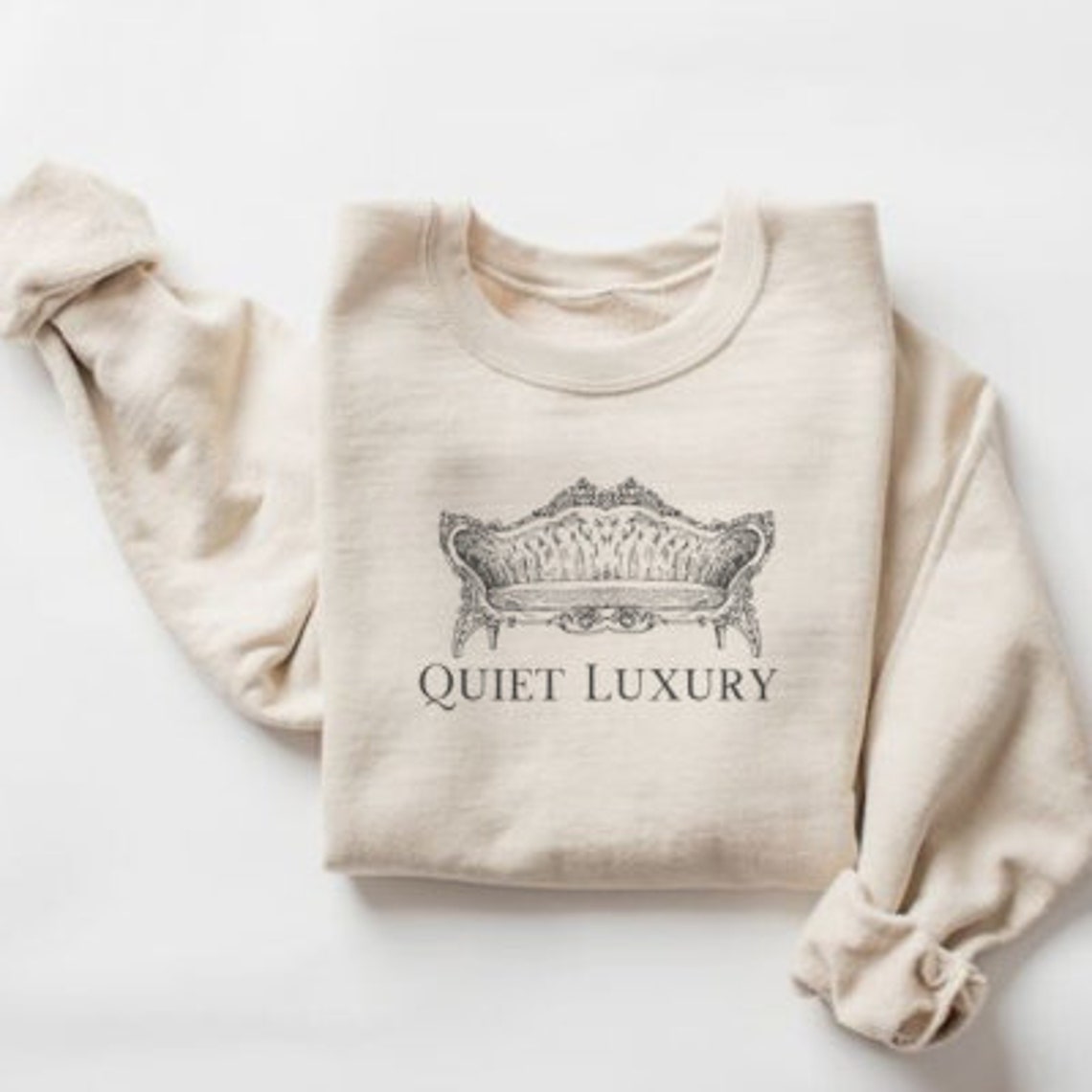 Quiet Luxury Sweatshirt L Old Money Aesthetic L Classy Comfort L ...