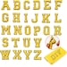 Yellow Chenille Self Adhesive Letters - Etsy