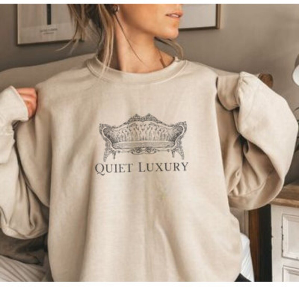 Quiet Luxury Sweatshirt L Old Money Aesthetic L Classy Comfort L ...