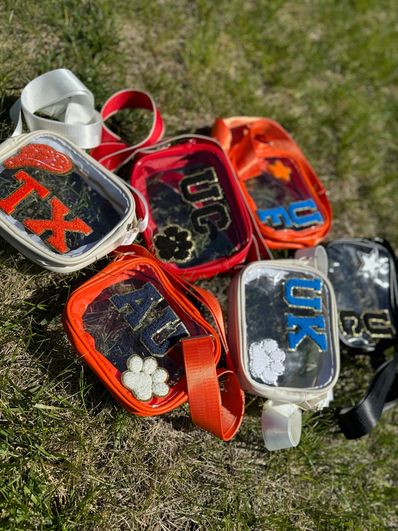Personalized Custom Stadium Purse, Chenille Letters, College Football ...
