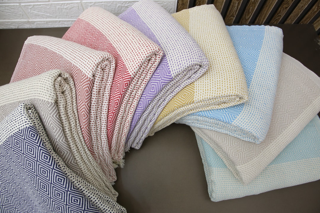 King Size Turkish Bedspread, Personalized Blanket for Housewarming Gift ...