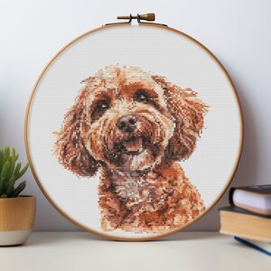 Cavapoo Dog Cross Stitch Pattern: Embroidery (PDF) - Etsy