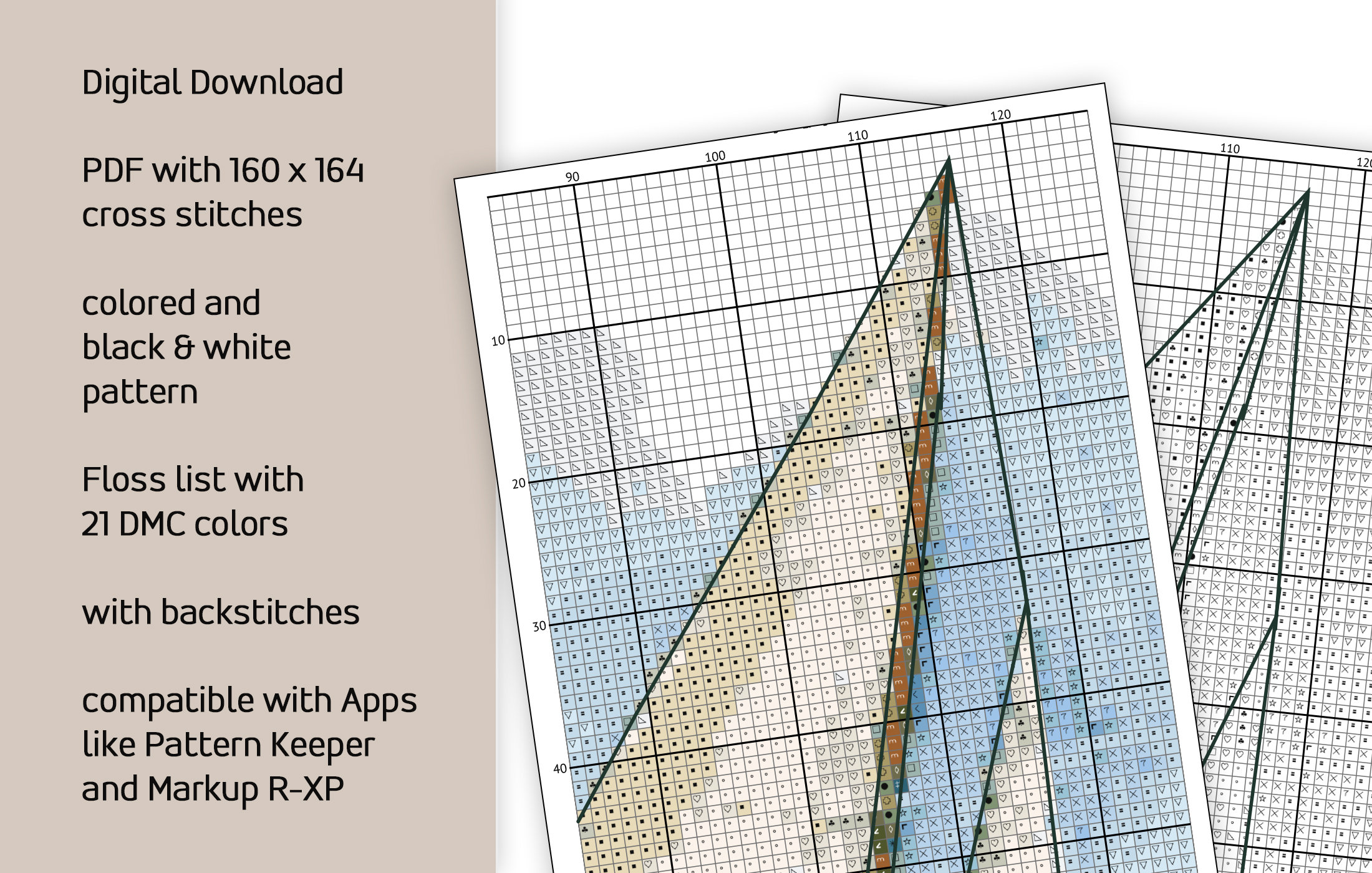 Sailboat Cross Stitch Pattern (PDF) | Easy to Follow | Pattern Keeper ...