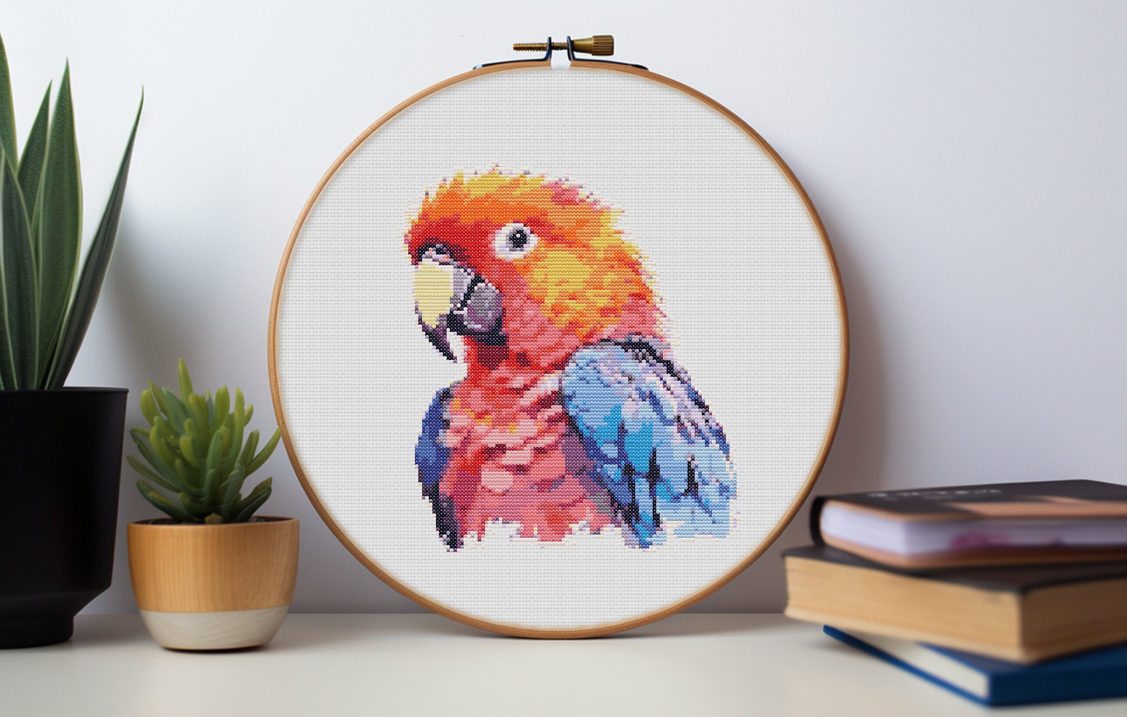 Parrot Cross Stitch Pattern: Instant Design Download (PDF) - Etsy