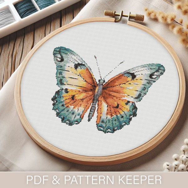 Butterfly Cross Stitch - Etsy