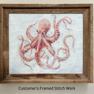 Modern Octopus Cross Stitch Pattern (PDF) | Easy to Follow | Pattern ...