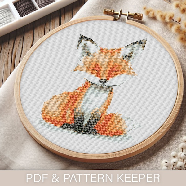 Fox Cross Stitch - Etsy