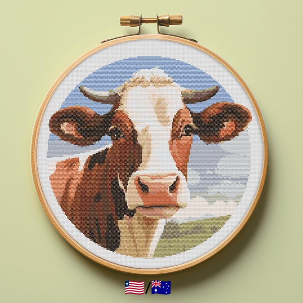 Cow Cross Stitch Pattern - Etsy