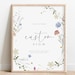 Wildflower Custom Sign, Floral Custom Sign, Boho Wildflower Wedding ...
