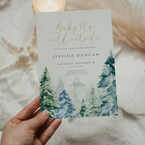 Winter Baby Shower Invitation, Baby Its Cold Outside Baby Shower ...