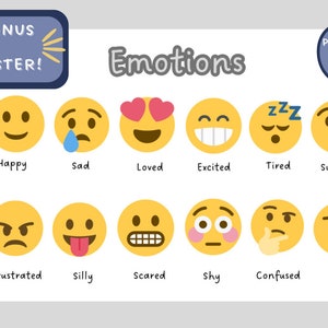 Emotions Matching, Feelings Matching, Printable Learning Resource ...