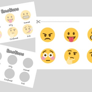Emotions Matching, Feelings Matching, Printable Learning Resource ...