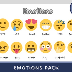 Emotions Matching, Feelings Matching, Printable Learning Resource ...