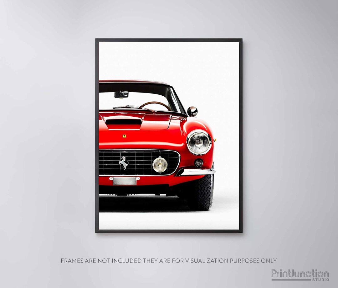 Ferrari 250 GT - 1961 Art Print, Classic Car Decor, Automotive Wall Art ...