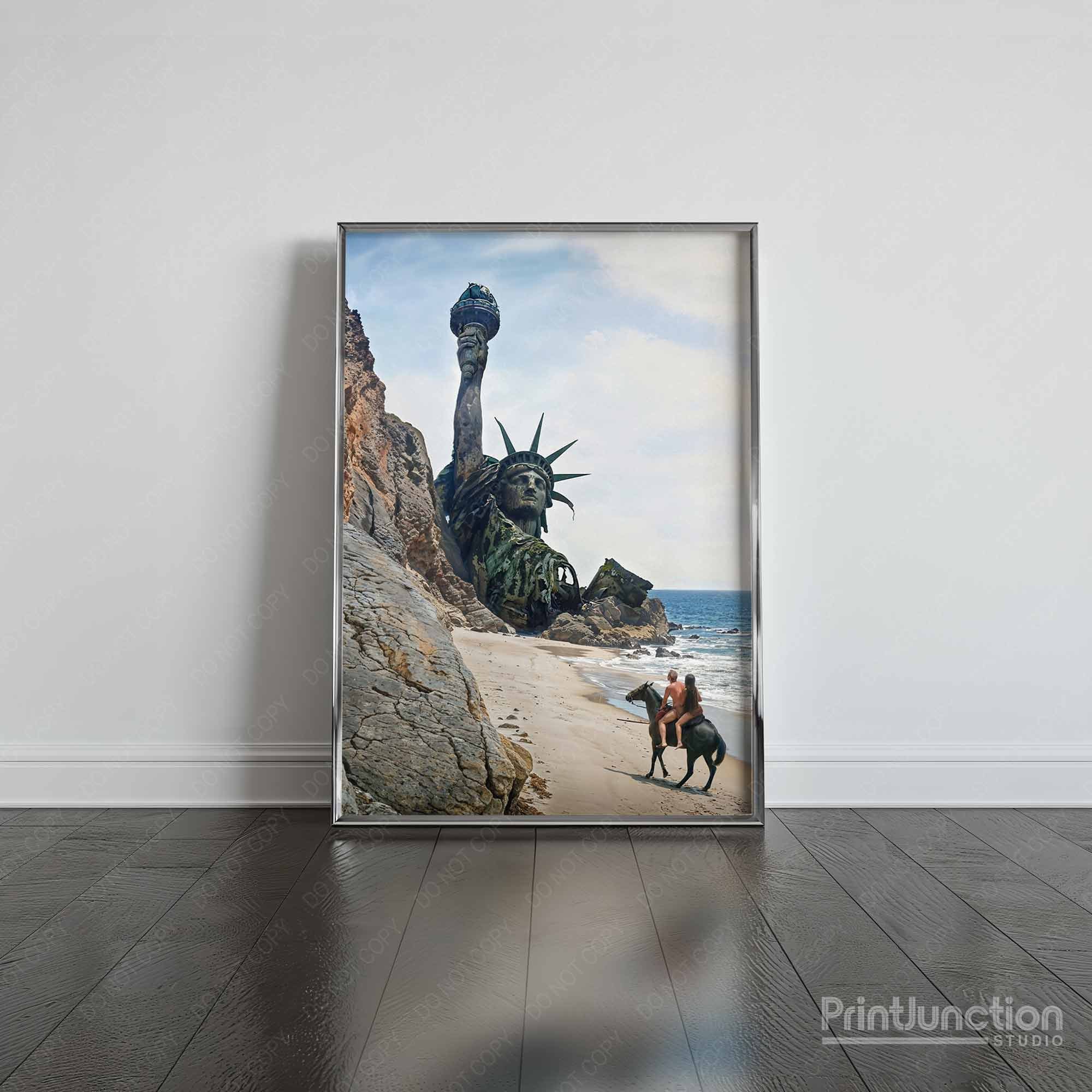 Planet of the Apes 1968 Final Scene Print - - Liberty Statue Reveal ...