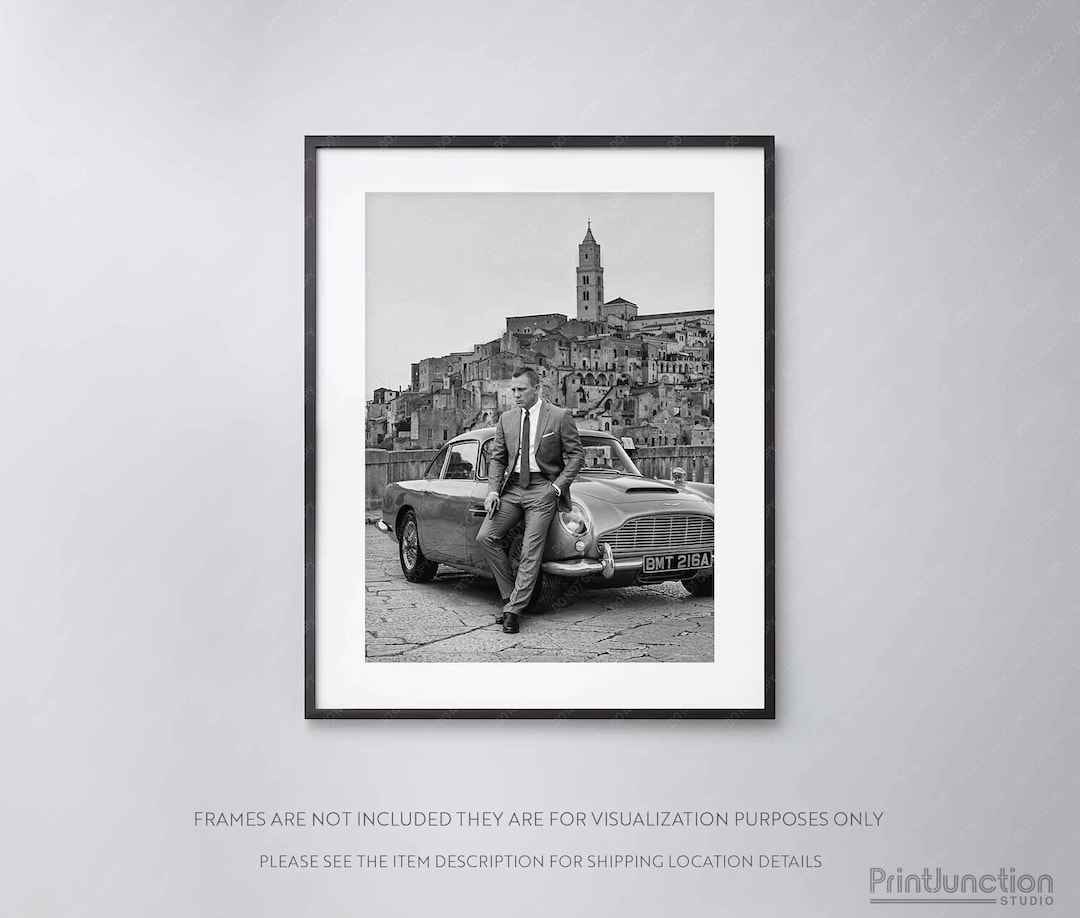 Daniel Craig Print - James Bond 007 - Matera, Italy - 2021 - High ...