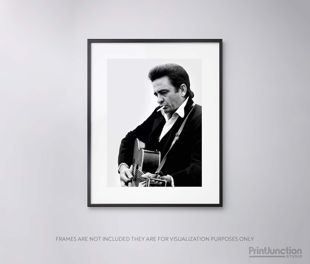 Johnny Cash at Folsom Prison 1968. Vintage - High Quality Print - Etsy