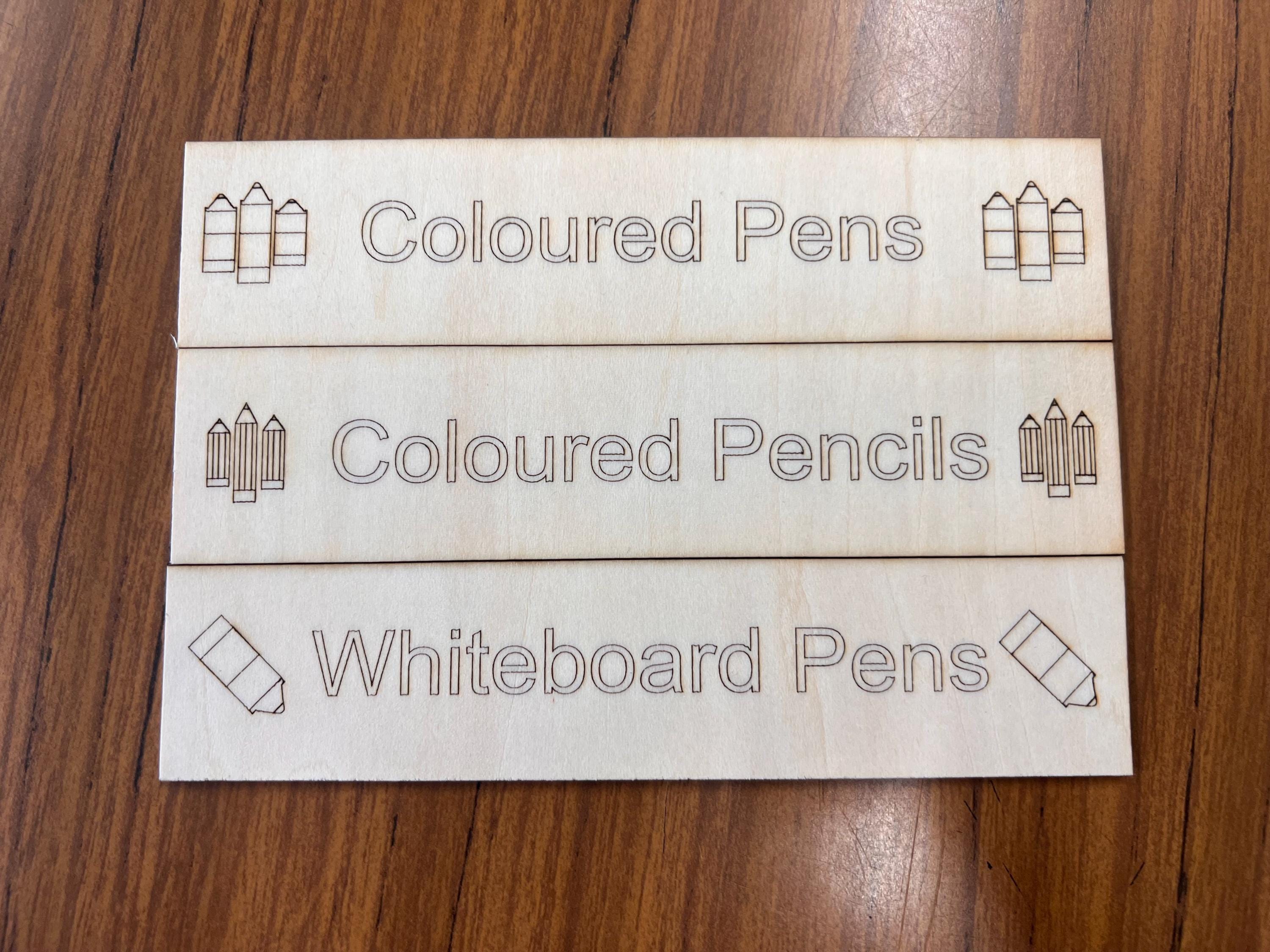 Laser Engraved Teacher Tray Labels Great Gift for Christmas - Etsy