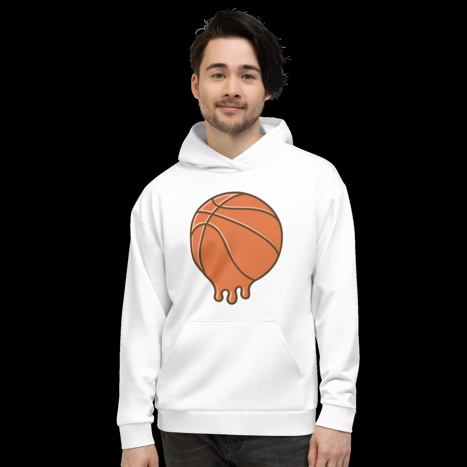 Introducing Our Stylish and Comfortable White Hoodie With Basketball ...