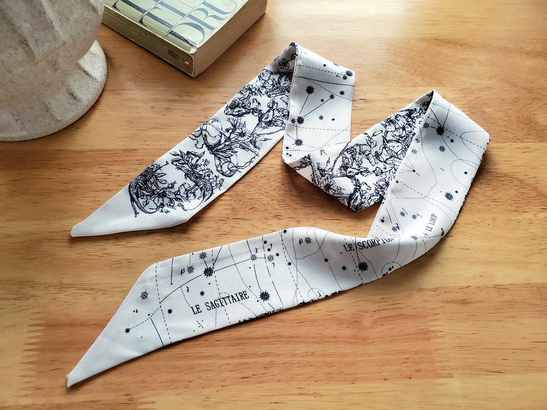 100cm*6cm Firework and Constellation Skinny Scarf, for Neck, Hair, Bags ...