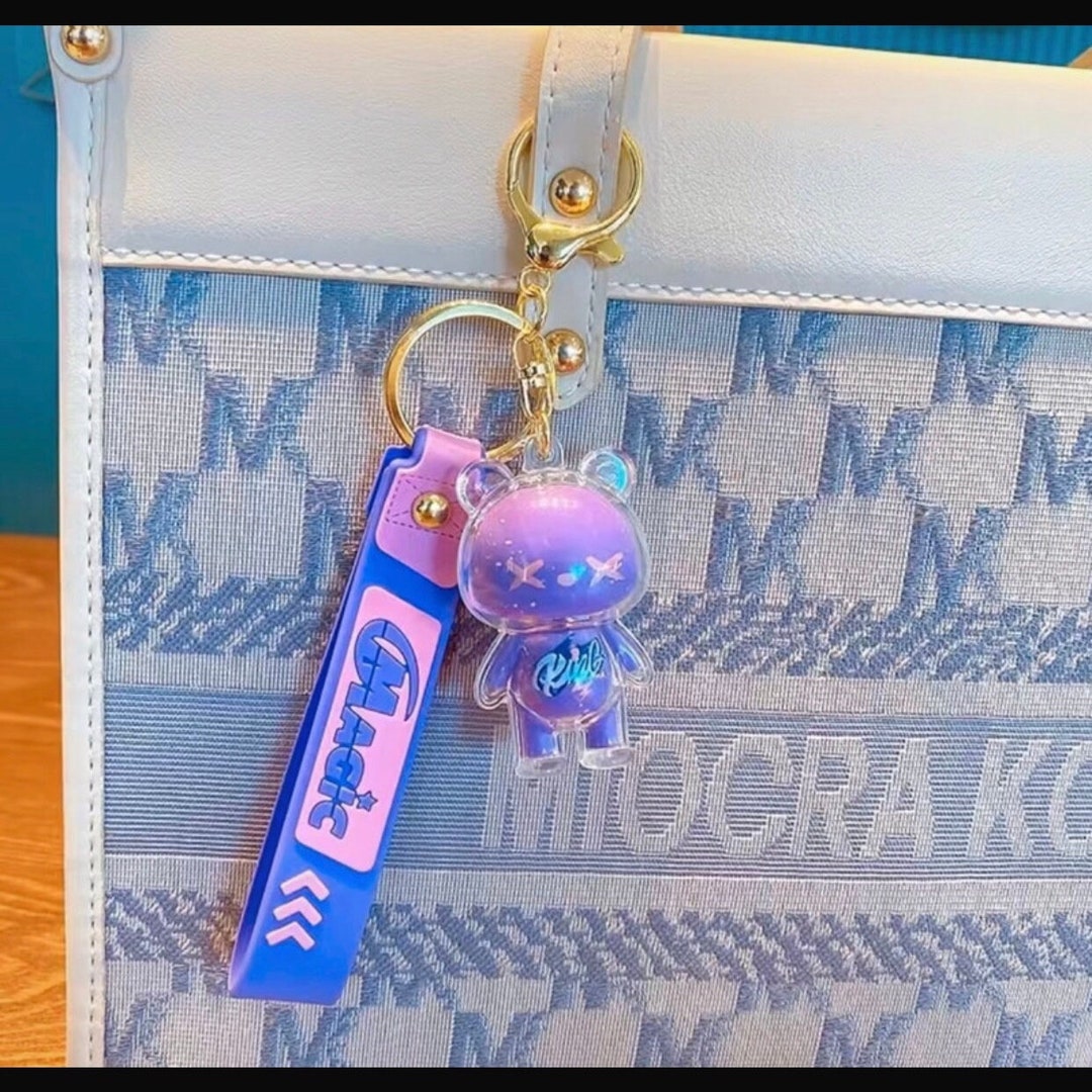 Cute Teddy Bear Punk Rock Key Ring Gift Idea - Etsy