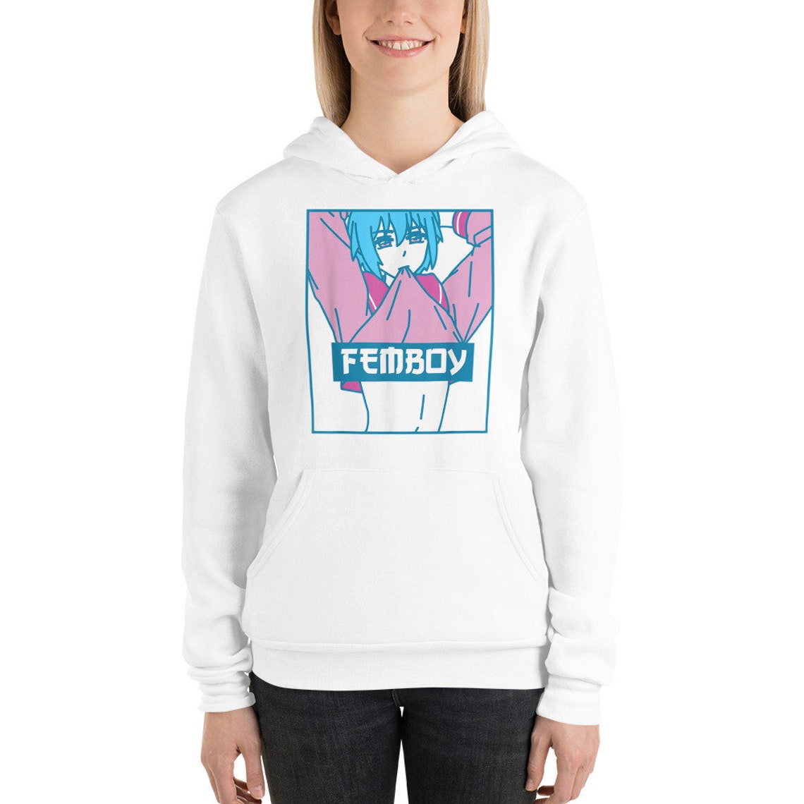 Cute Femboy Hoodie for Winter and Fall, Pastel Harajuku Sweater, LGTBQ and Trans Streetstyle - Etsy