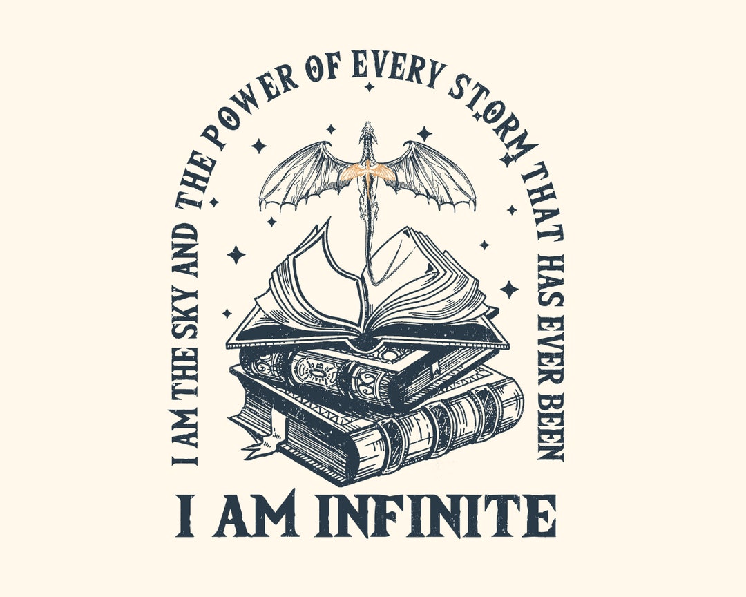 I Am Infinite PNG Vintage Fourth Wing Merch Dragon Rider - Etsy
