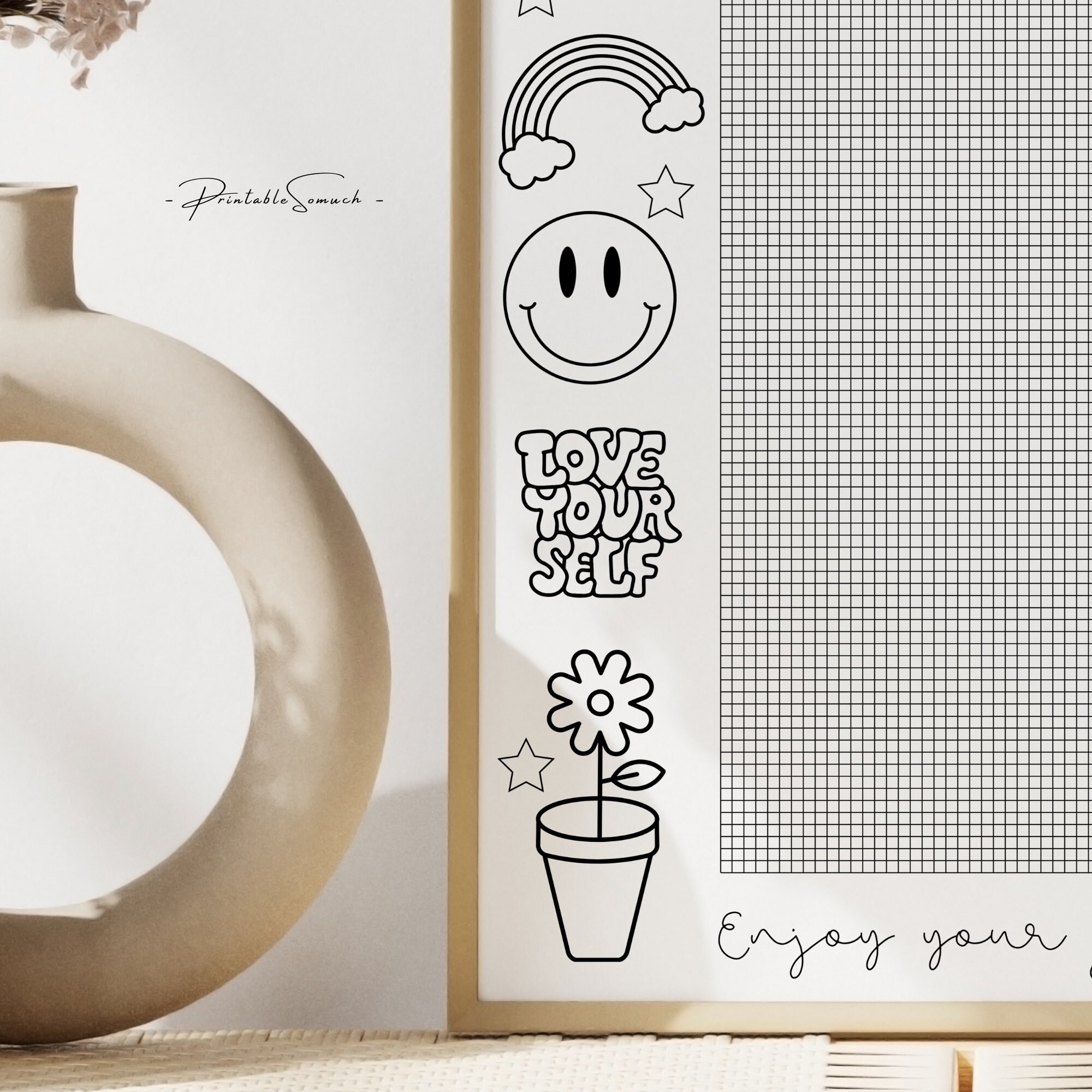 My Life in Weeks Coloring Page, Coloring Pages, Life Calendar ...