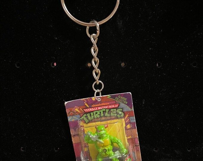 Mini Teenage Mutant Ninja Turtle Keychain - Etsy