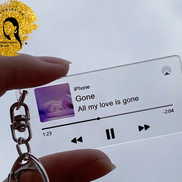 Spotify Song Keychain - Etsy