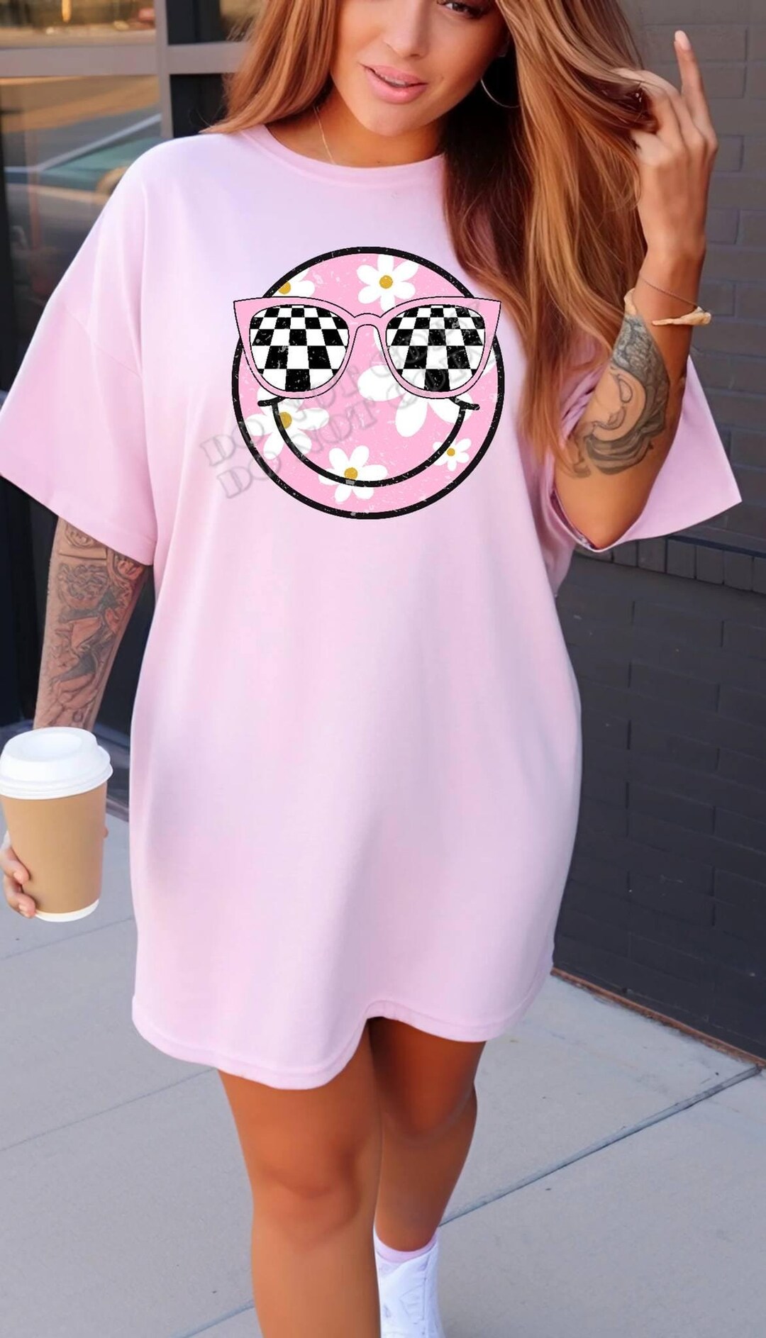 Checkered Glasses Smiley, Summer Shirt, Graphic Tee, Smiley Face ...
