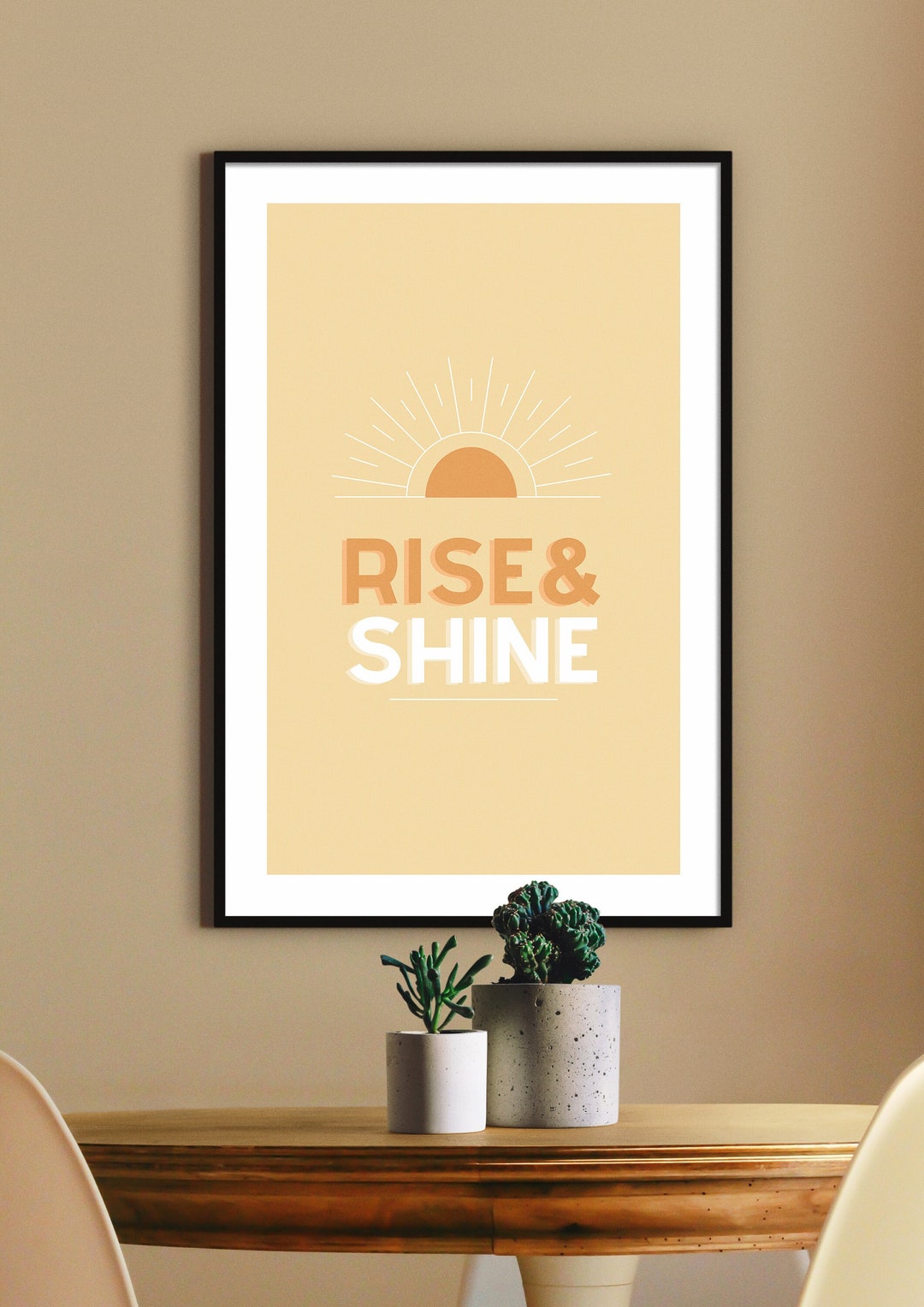 Rise and Shine Print Digital Download Print / Kitchen Poster Print ...