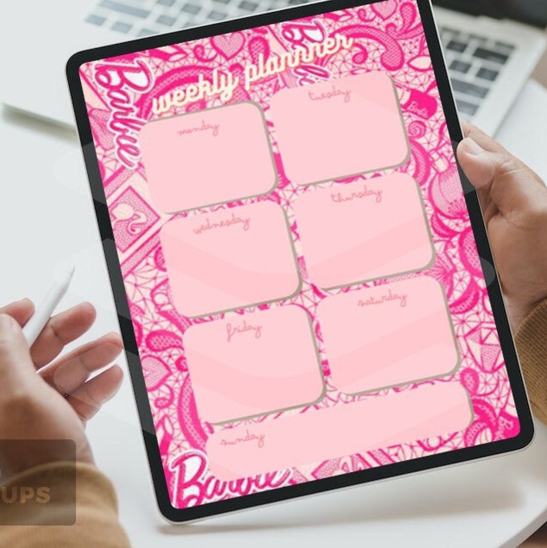 Barbie Weekly Planner - Etsy
