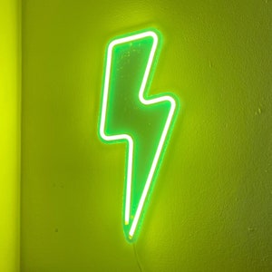 Lightning Bolt LED Neon Sign LED Neon Light Signs for Parties and ...