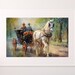 Carriage Oil Painting, Carriage, Horse and Carriage, Decor Carriage ...