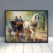 Carriage Oil Painting, Carriage, Horse and Carriage, Decor Carriage ...