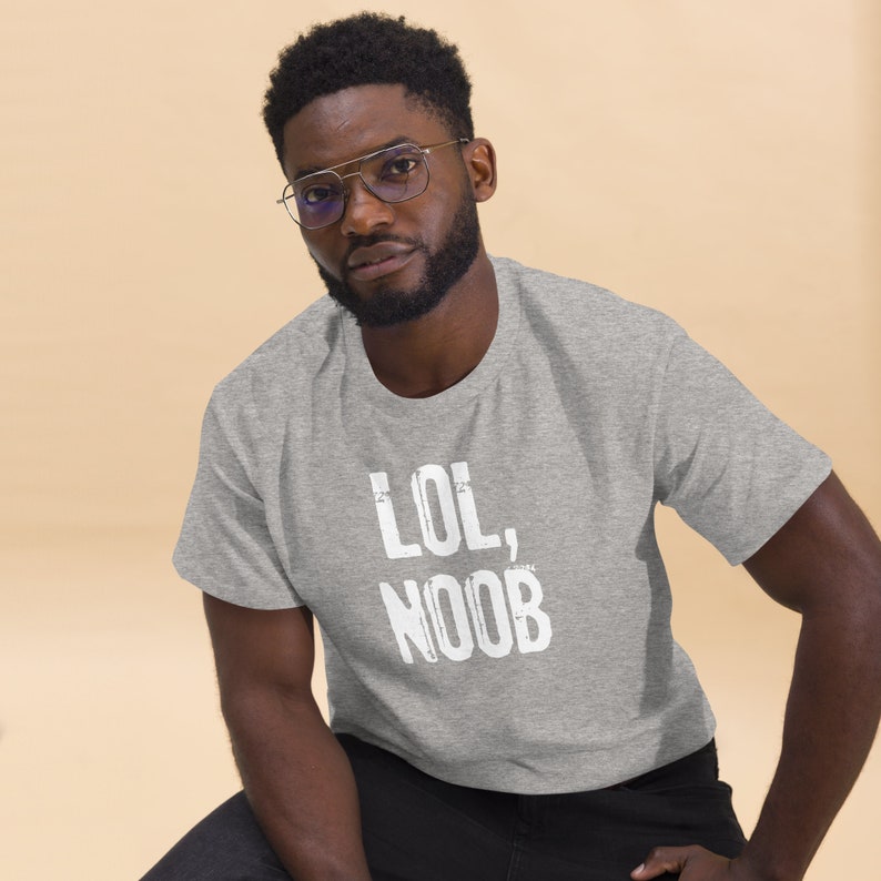 LOL NOOB Tshirt, Gamer Tee, Gaming T-shirt, Funny Gaming Shirt, Newbie ...