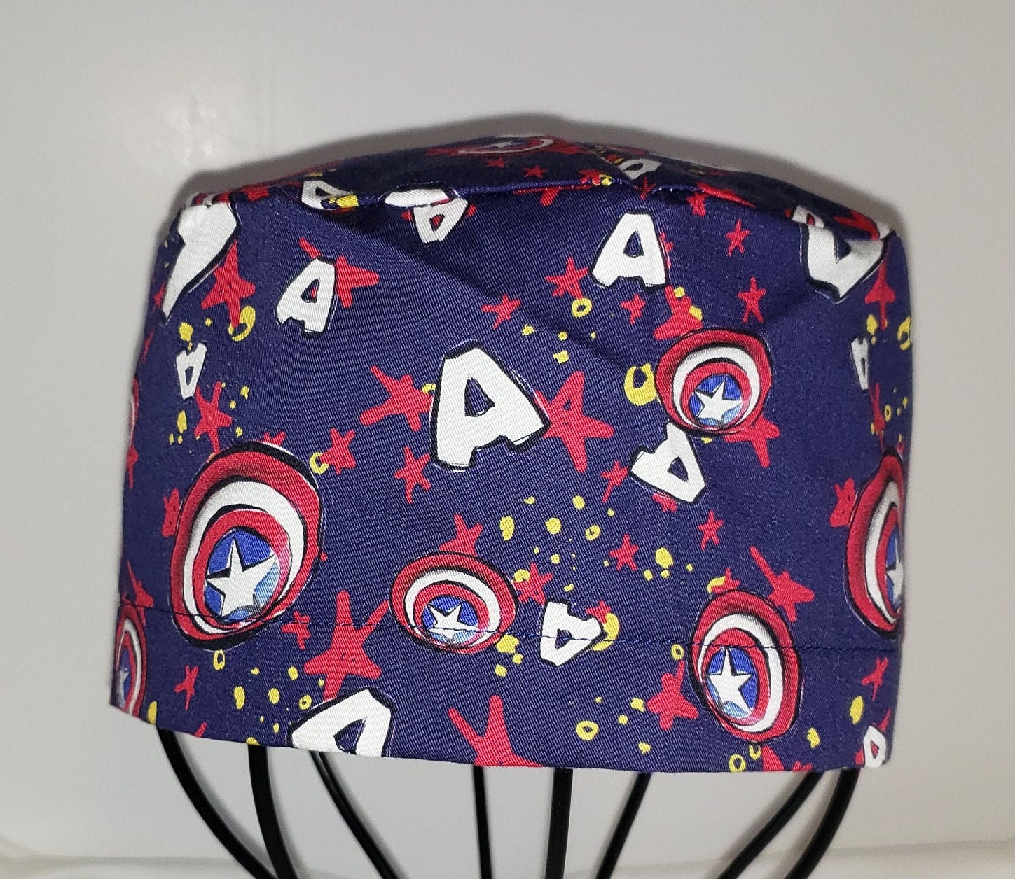 Stylized Captain America Scrub Cap - Etsy