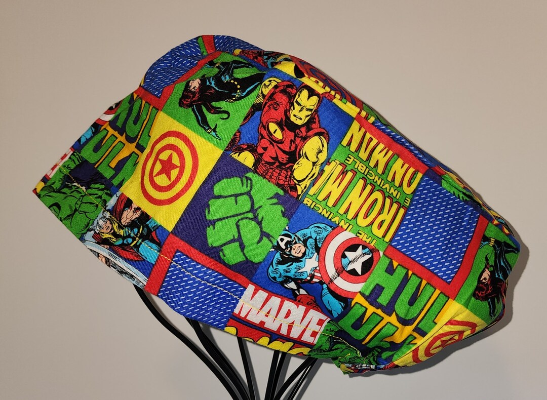 Comic Book Primary Colors Scrub Cap - Etsy