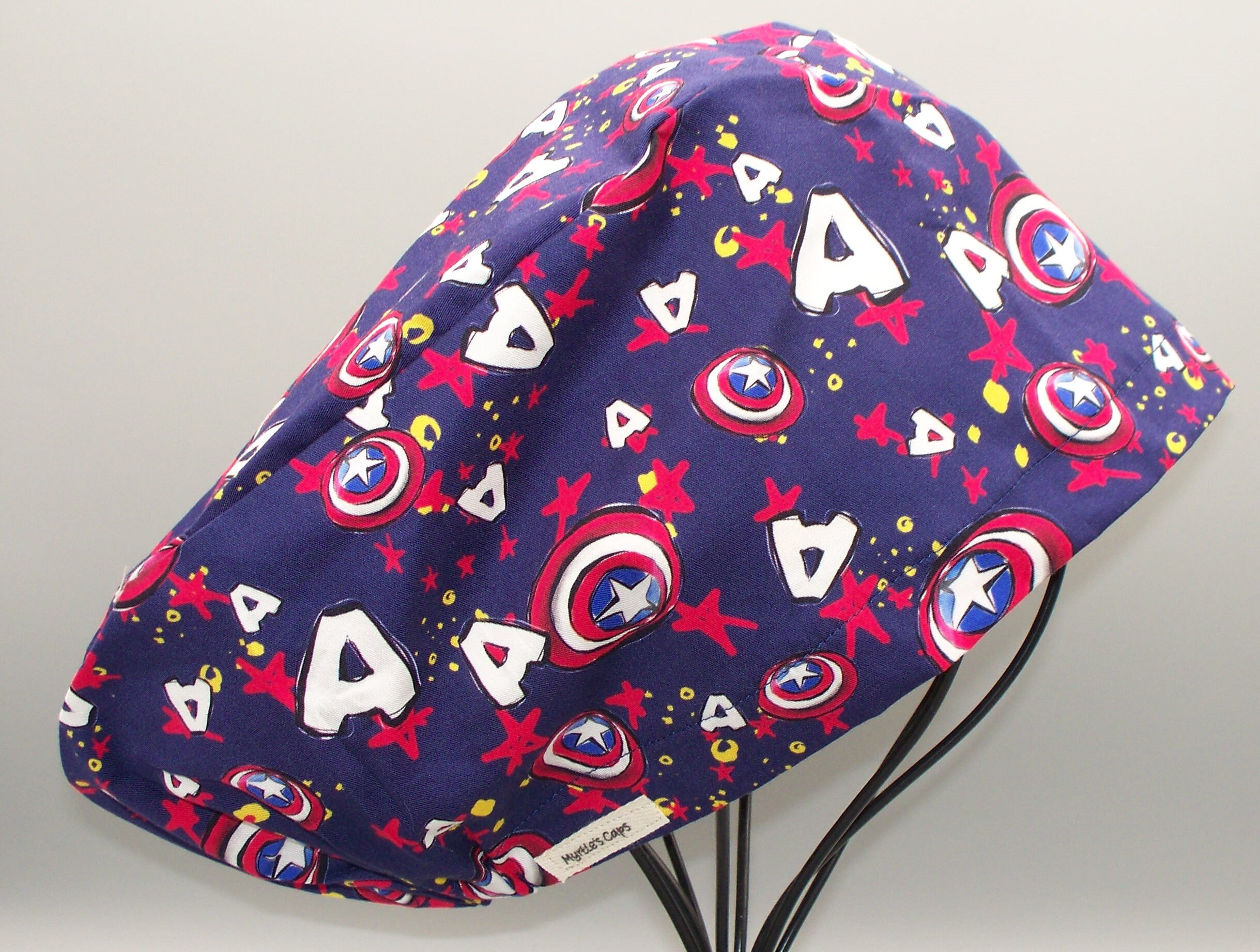 Stylized Captain America Scrub Cap - Etsy