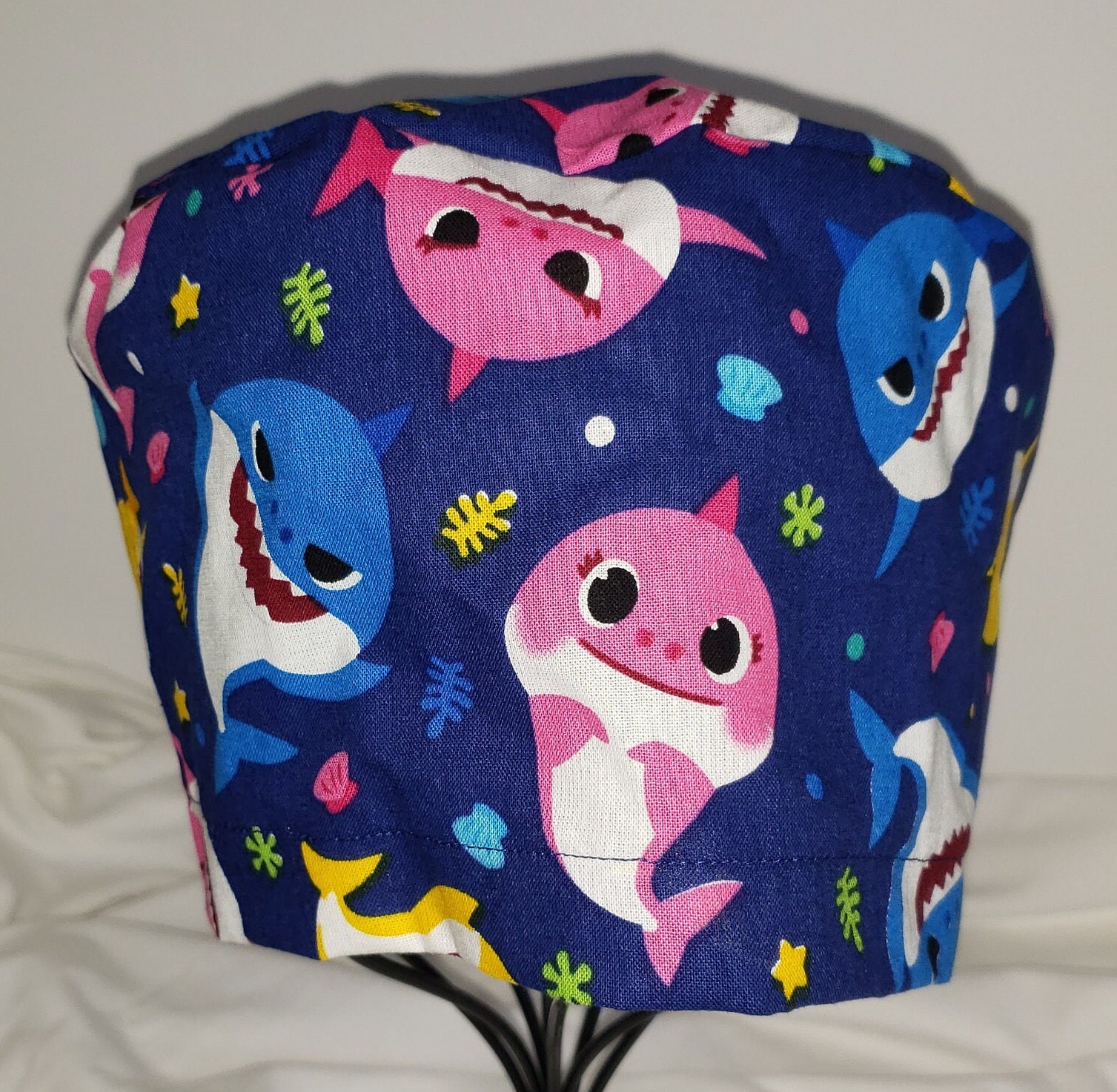 Cartoon Shark Scrub Cap - Etsy