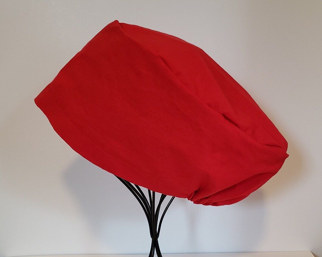 Solid Red Scrub Cap - Etsy