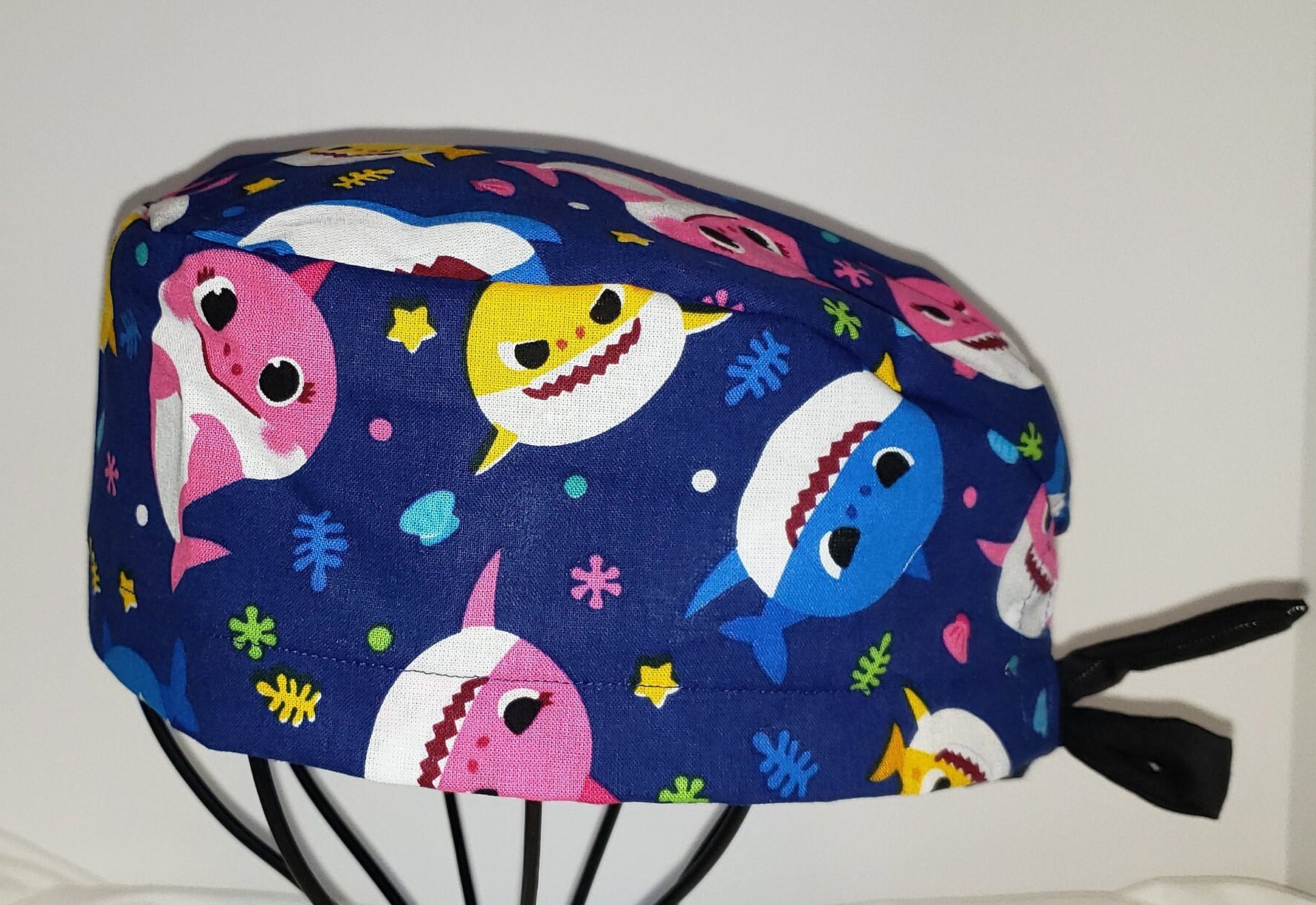 Cartoon Shark Scrub Cap - Etsy