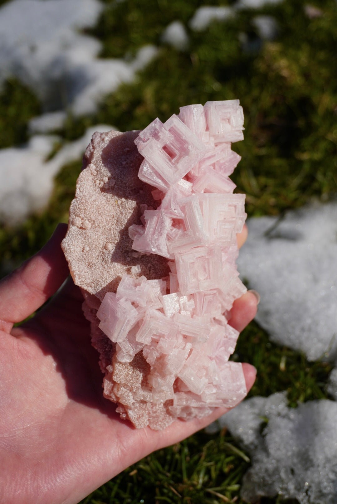Pink Halite on Trona - Etsy